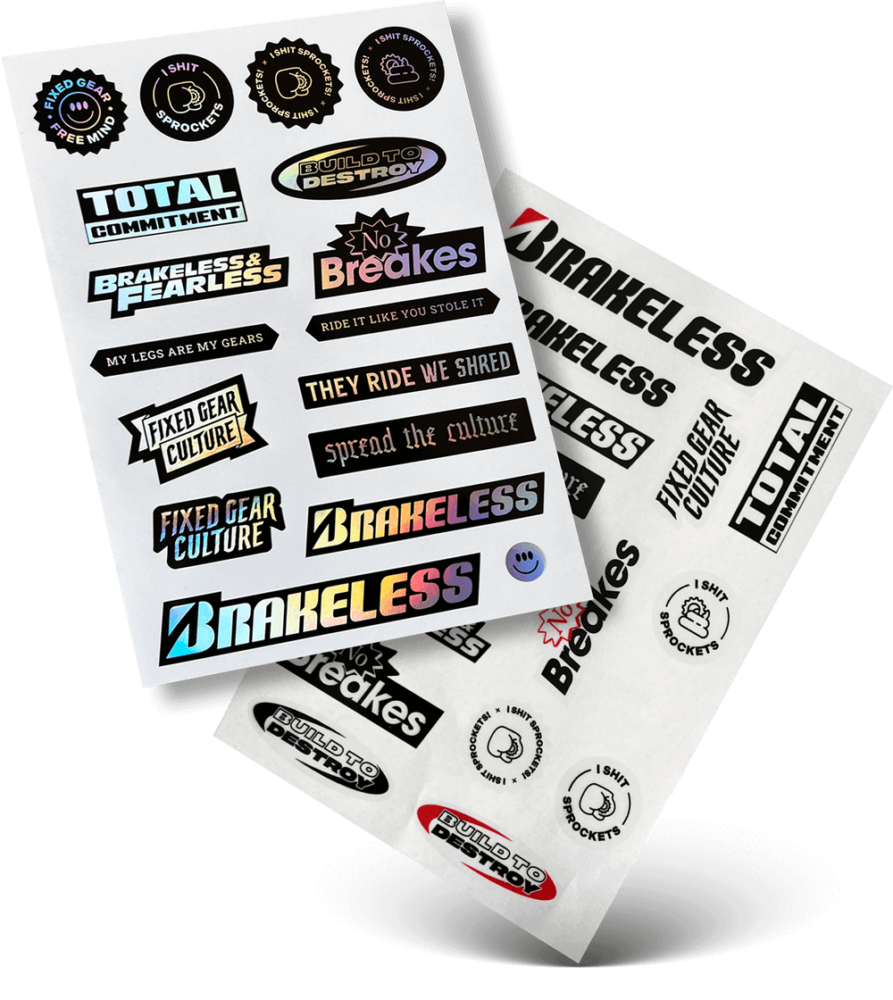 Big Fixed Gear Sticker Pack | Fixed Gear Culture
