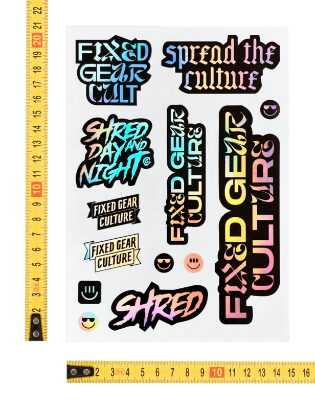 Fixed Gear Sticker Pack - Fixie No Brakes Sticker | Fixed Gear Culture